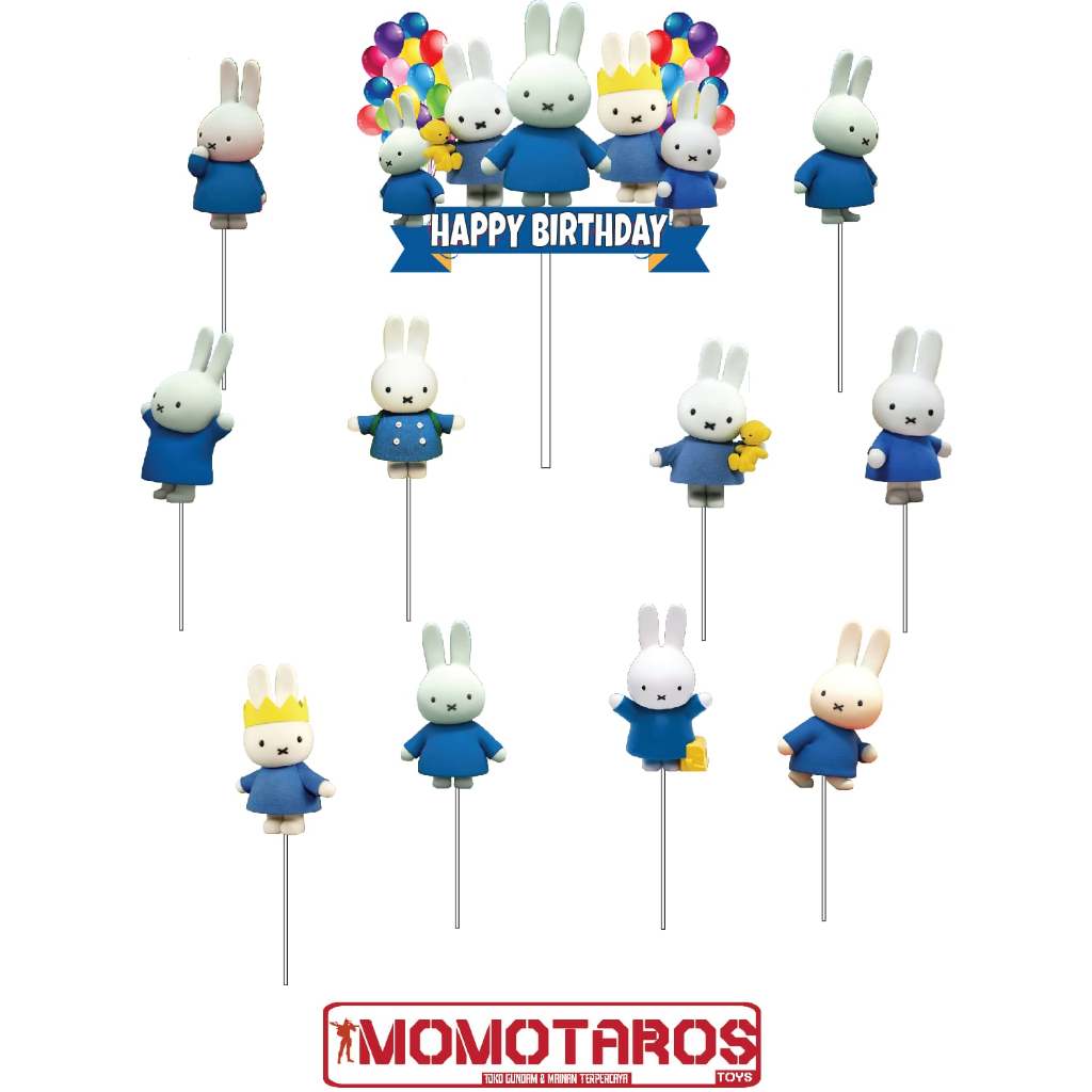 Animation cartoon Miffy bunny Cake Topper | Shopee Malaysia