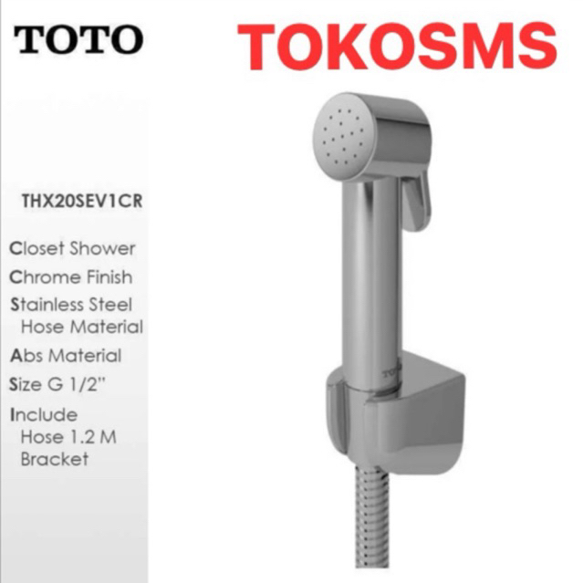 Jet shower TOTO THX 20 SEV1CR toilet shower TOTO THX20SEV1CR CHROME ...