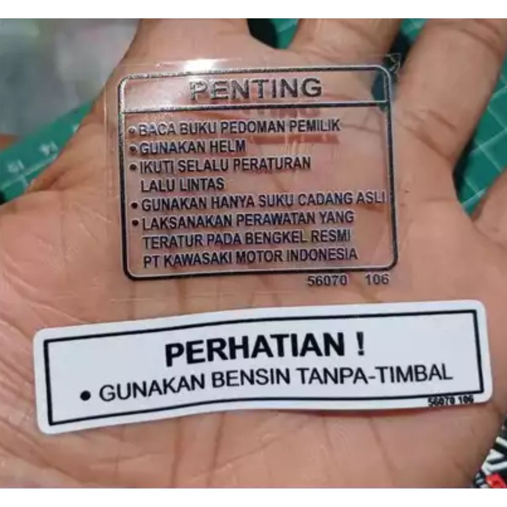 Transparent EVIL & IMPORTING Sticker for Ninja tanks | Shopee Malaysia