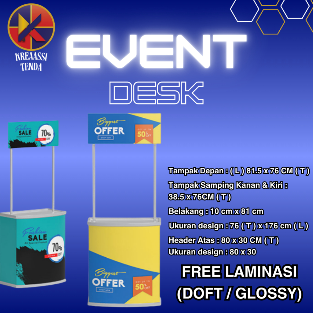 Event Desk Potable Table is suitable for promotions with festive ...