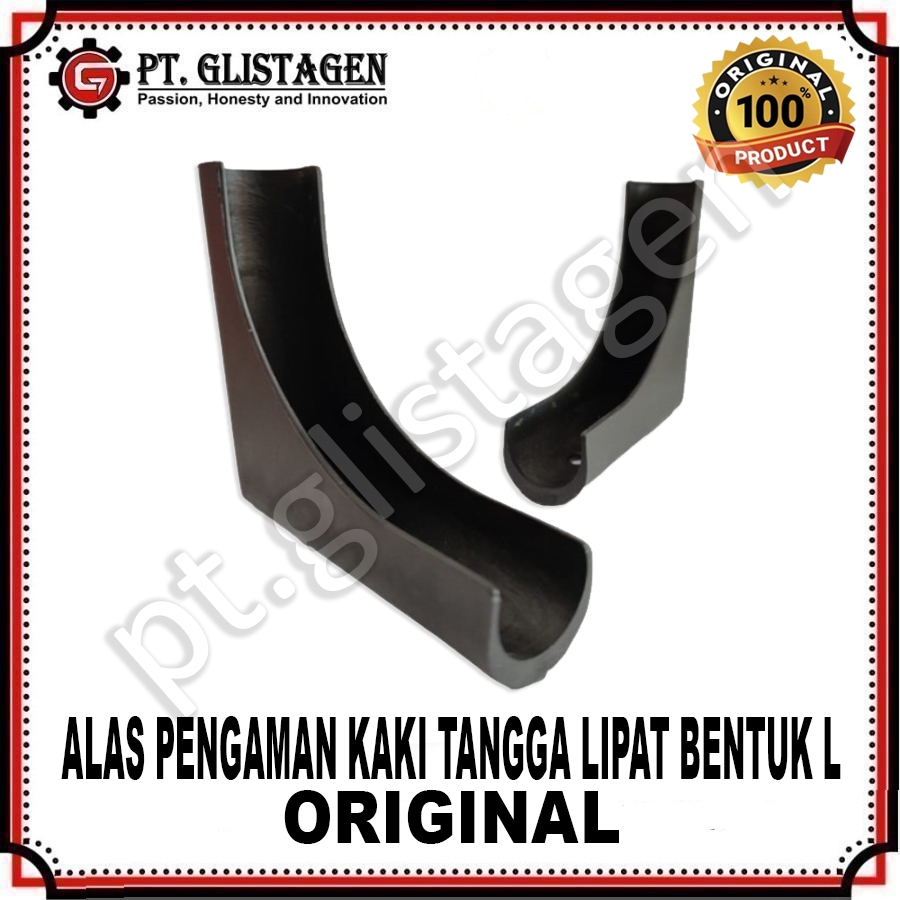 L-Shaped Black Plastic Folding Stair Foot Pad L-Shaped Folding Stair ...