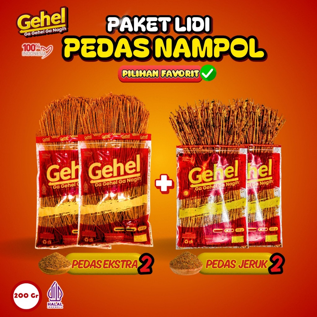 GEHEL NAMPOL SPICY PACKAGE Stickmie (2 Extra Spicy, 2 Spicy Oranges ...
