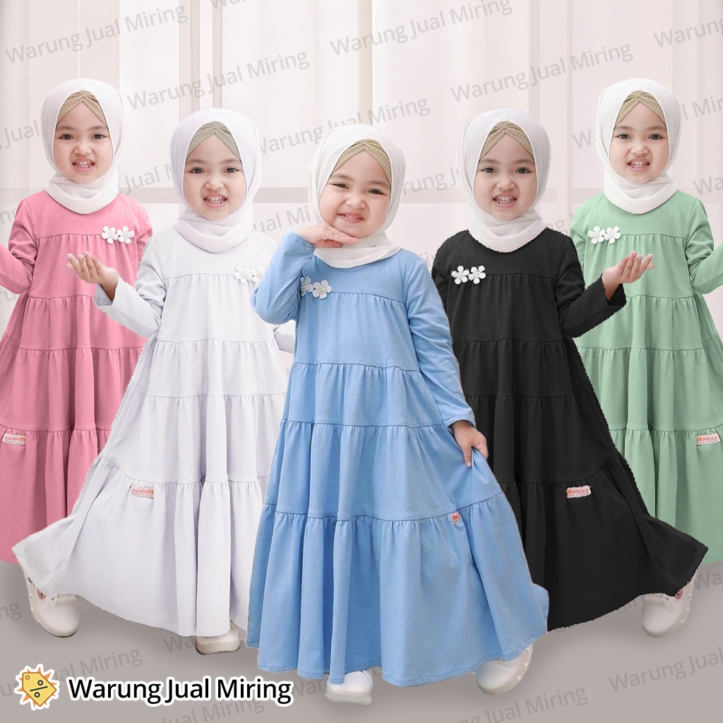 PUTIH Gamis Clothes for Girls & Teenagers 1-16 Years Muslim Clothes ...