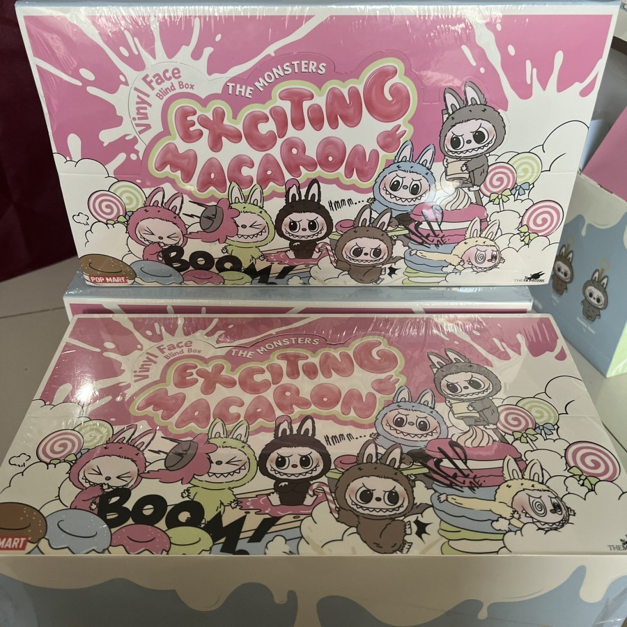 Labubu executive macaron sealed set pop mart contains 6 original ...