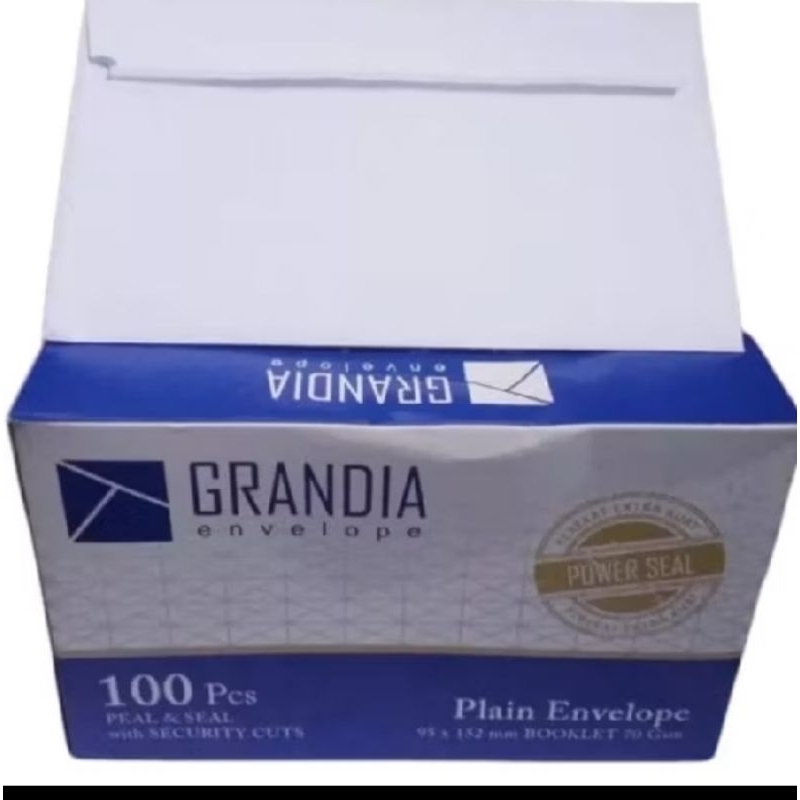 PUTIH White GRANDIA ENVELOPE 104 CONTENTS 100 LBR | Shopee Malaysia