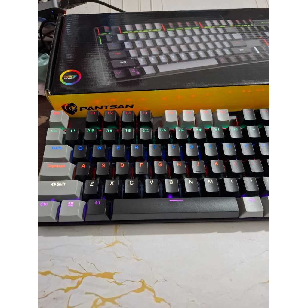 Keyboard Pantsan Pk200 RGB gaming keyboard | Shopee Malaysia