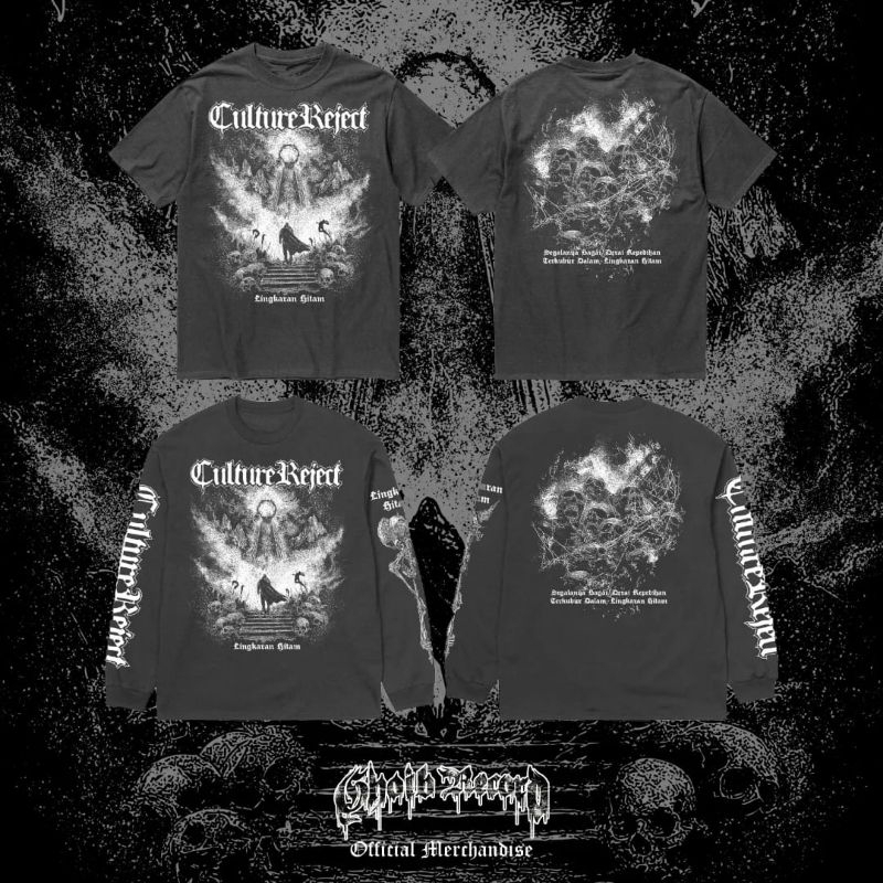 Punk BAND T-SHIRT OFFICIAL CULTURE REJECT tag merchcons | Shopee Malaysia