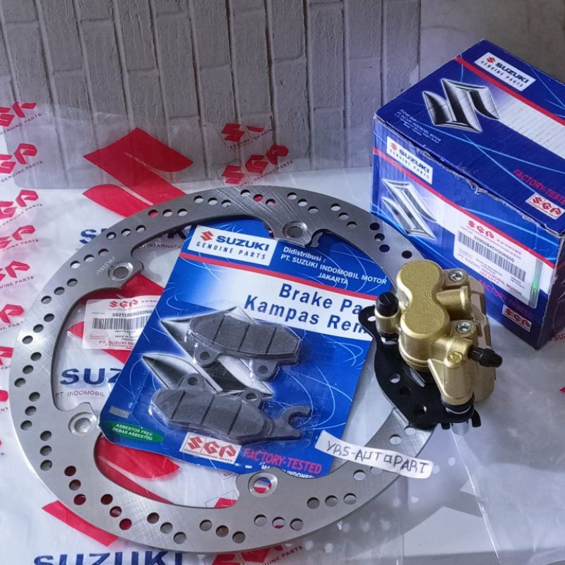 Front Caliper+Discpad+Plate Suzuki Shogun 125 RR/FL/Robot (3 Items ...