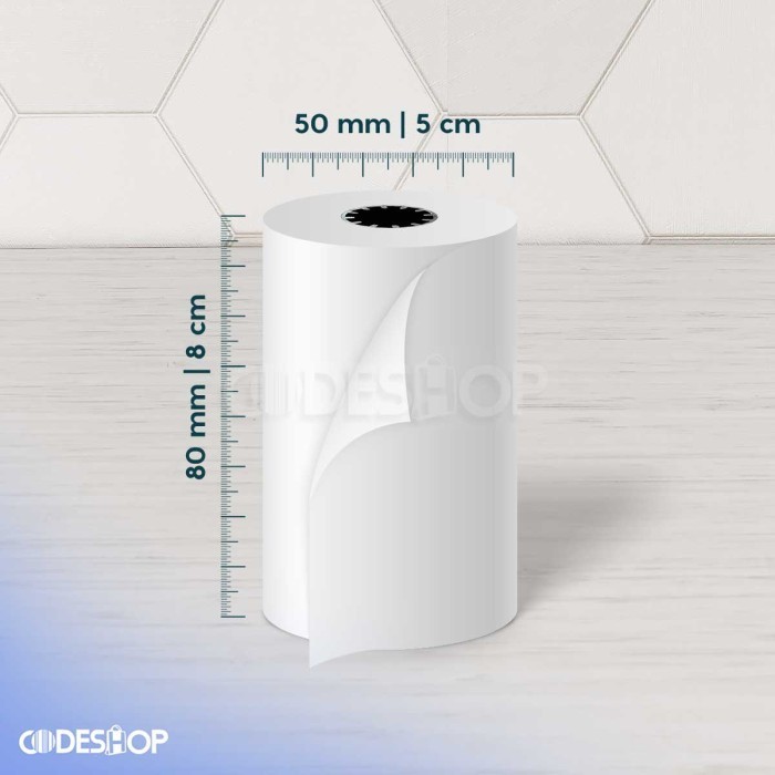 MESIN Otani Thermal Paper 80 x 50 mm Paper Roll 79x50 Receipt Receipt ...
