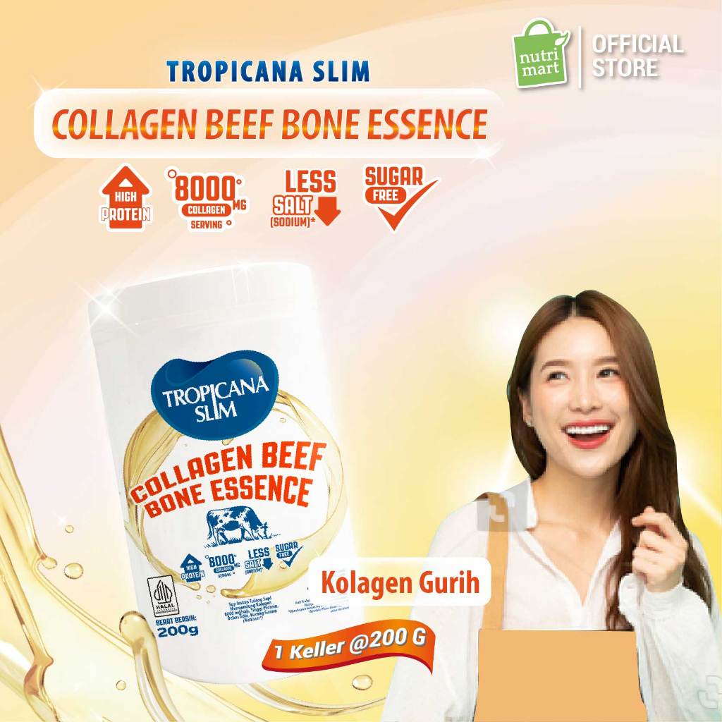 Tropicana Slim Collagen Beef Bone Essence 200 grams - Low Salt and High ...