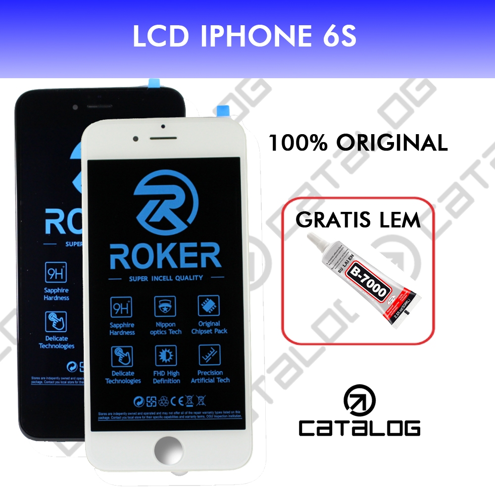 Original ROKER LCD COMPATIBLE IP 6S FULLSET | Shopee Malaysia