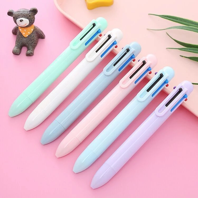 Tsm Mechanical Color Pen 6 in 1 - Multicolor Pastel Pen for School ...