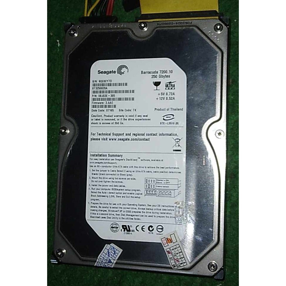 Hard DISK IDE/ATA 250GB / HARD DISK IDE/ATA/ps2 250GB NORMAL | Shopee Malaysia