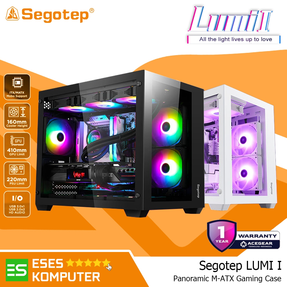 Case Segotep LUMI IM-ATX Gaming Casing | Shopee Malaysia