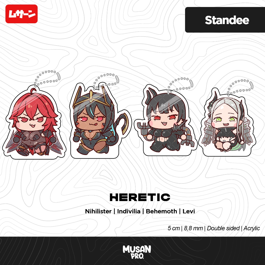 Standee NIKKE Heretic - Indivillia - Behemoth -Levi - Nihilister ...
