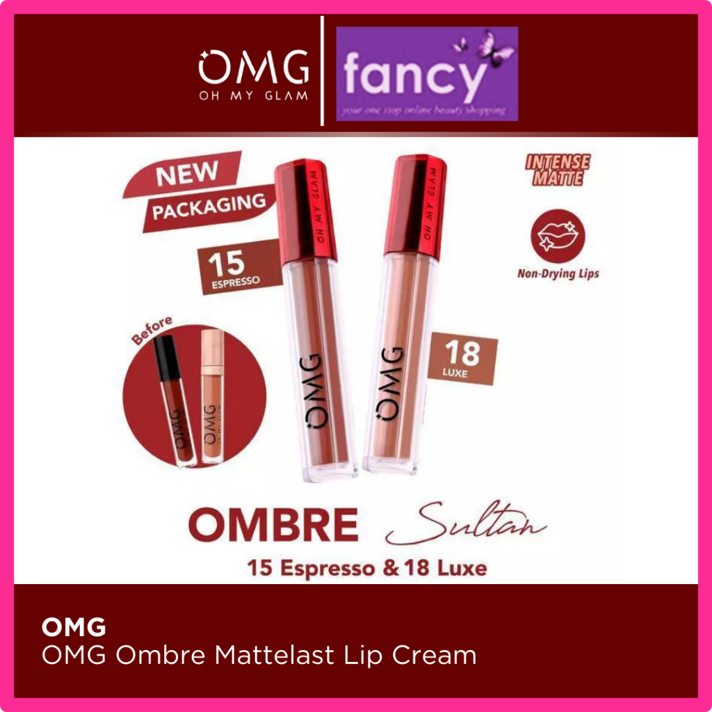 OMG Oh My Glam OMBRE Shade Bundle Matte Last Lip Cream BEST MATCH ...