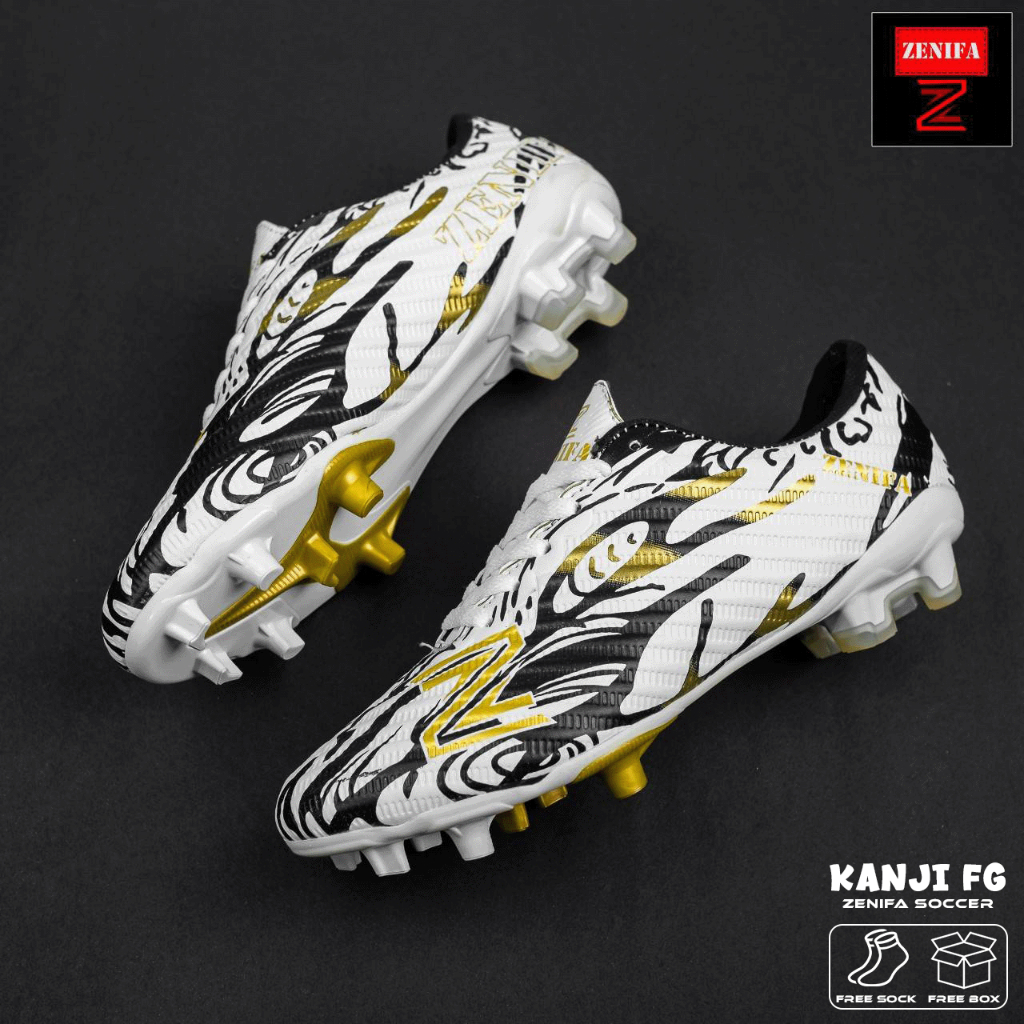 Zenifa Kanji - Adult Men's Football Shoes Size 38-43 Clear Sole Full ...
