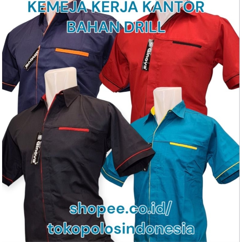 KEMEJA HITAM Combination UNIFORMS, UNIFORM SHIRTS, WORK CLOTHES, drill ...