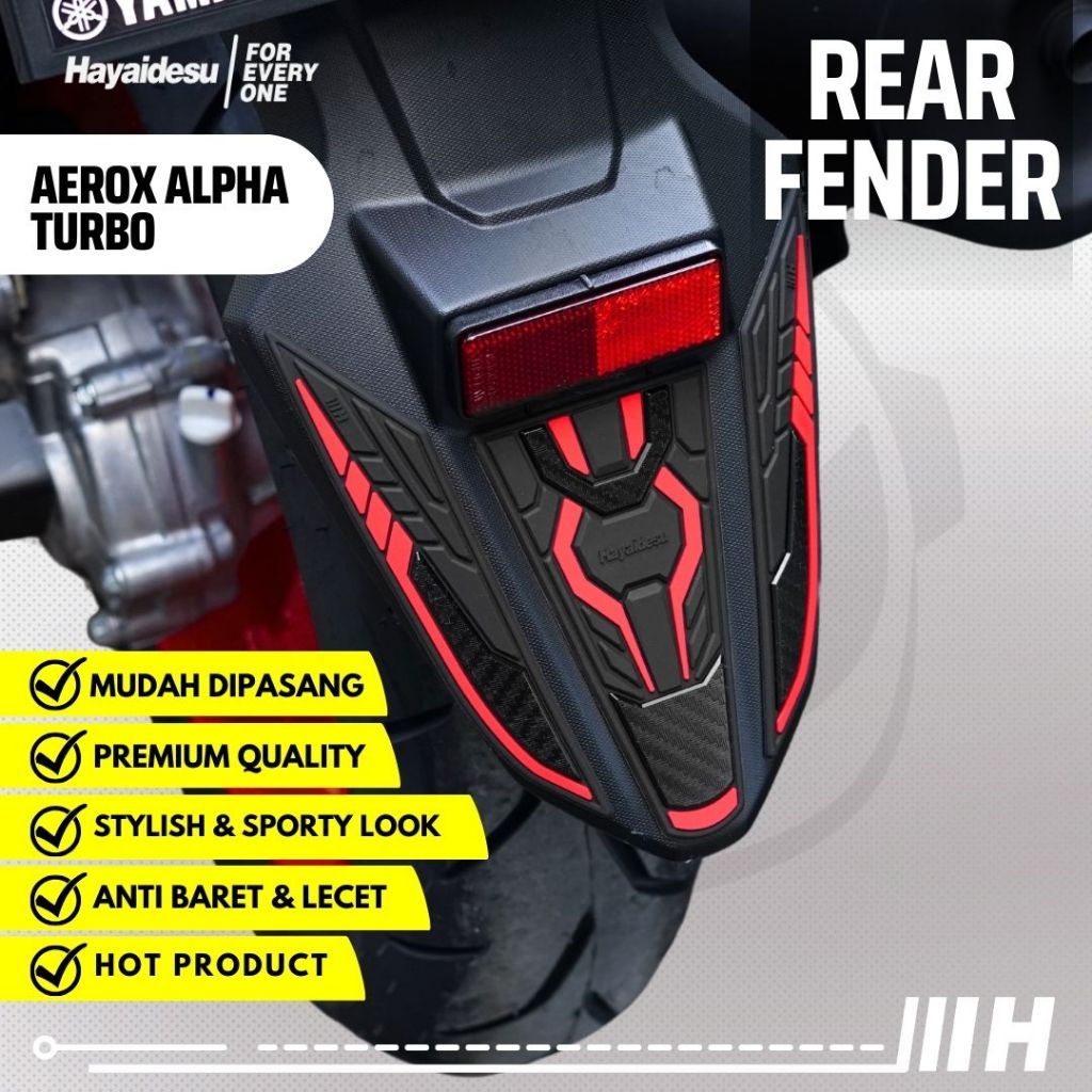 Yamaha AEROX ALPHA (Standard/Cyber City/Turbo) Body Protector REAR ...