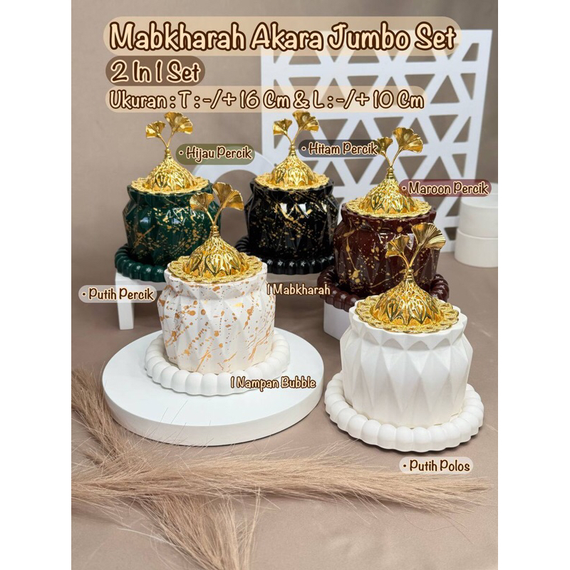 Mabkharah Akara Jumbo Set 2 in 1 / Mabkhara Set Arabic aesthetic ...