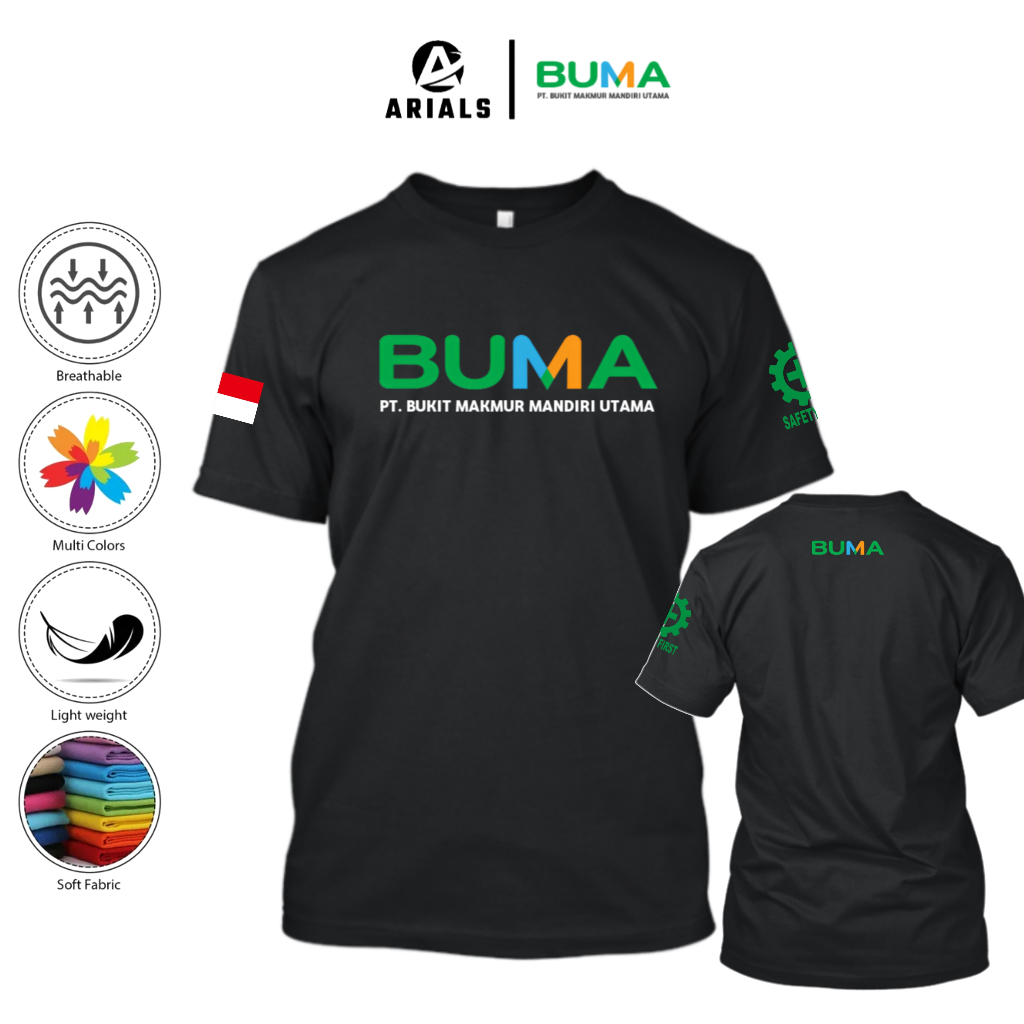 Arials PT BUMA Mining Shirt Bukit Makmur Mandiri Utama | Shopee Malaysia