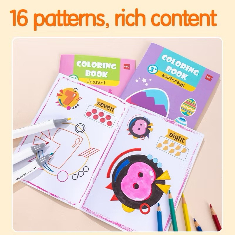 Extra Large Coloring IMAGE Book / Coloring Book 16 Kinds of Pictures ...