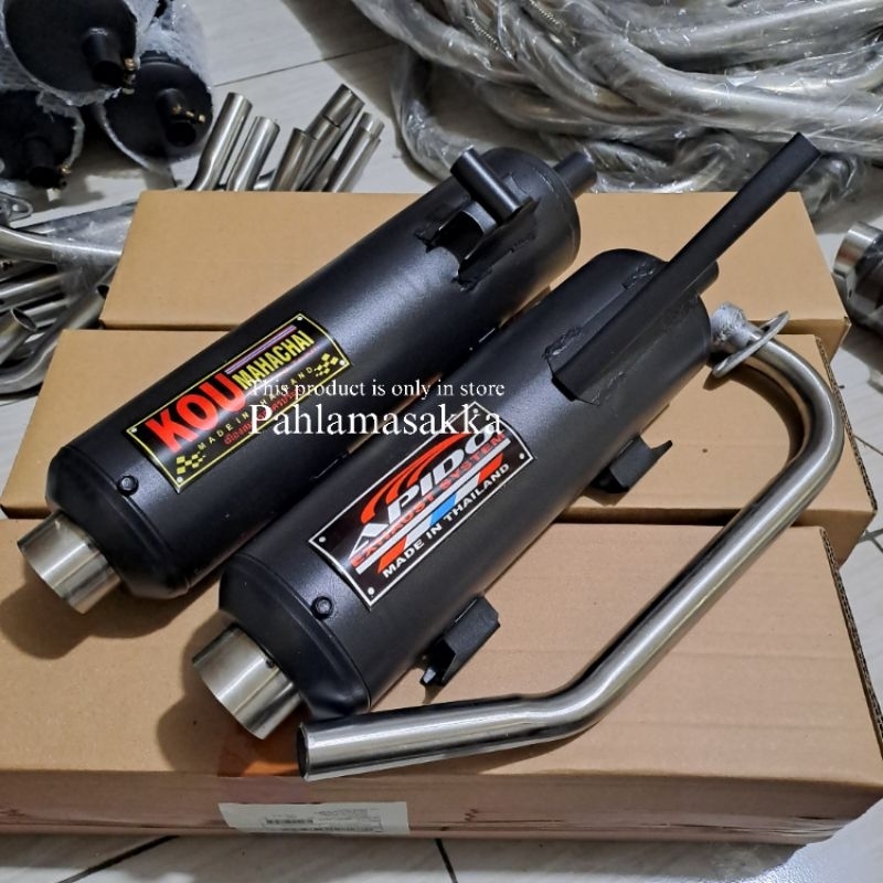 1set APIDO power pipe muffler click 125i click 125 click 150 honda ...