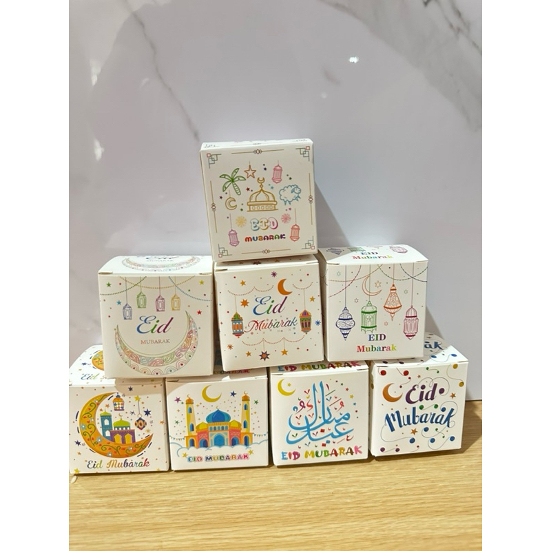 8pcs cube shaped Ramadan boxes - eid al-Fitr hamper boxes - eid mubarak ...