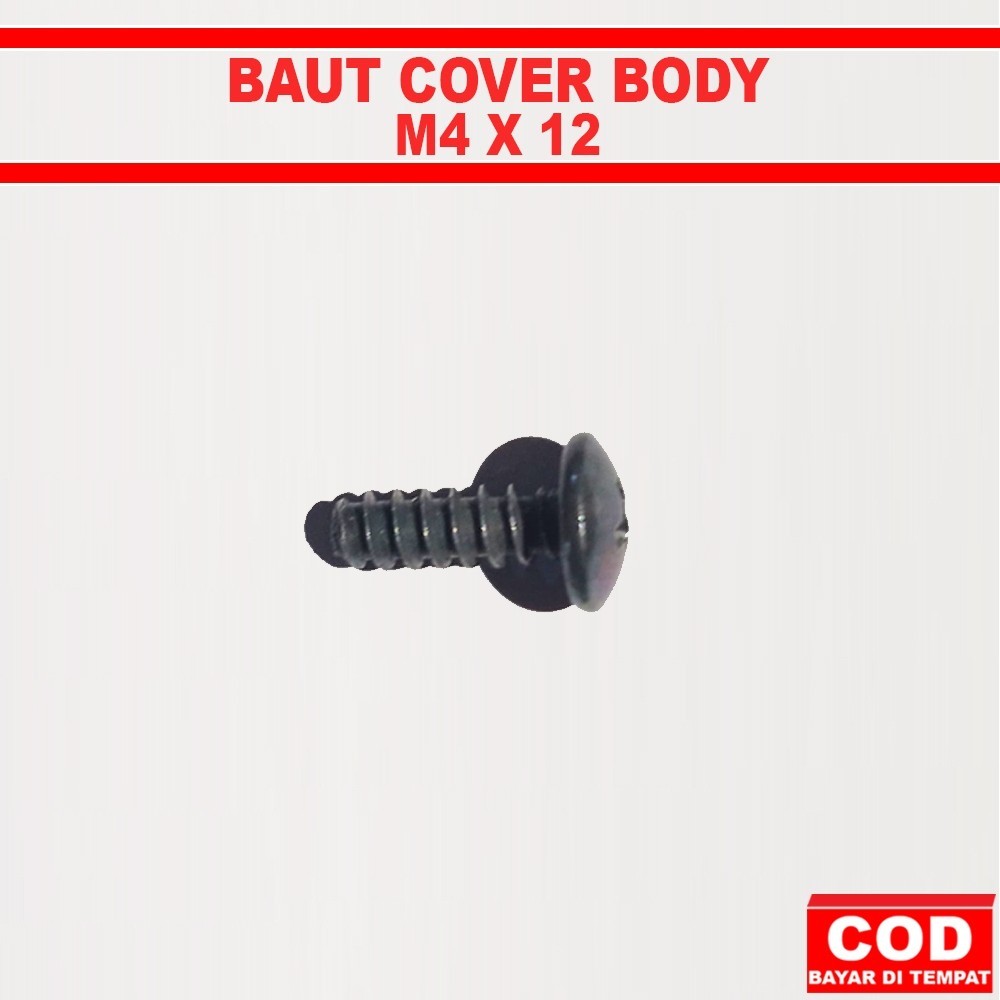 M4x12 MOTORCYCLE BODY BOLT SCREWS / HONDA VARIO BEAT BODY COVER BOLT ...