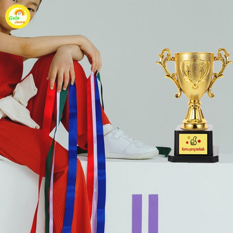 Gold Plastic Trophy Party Competition Sports Trophy Plastic Trophy ...