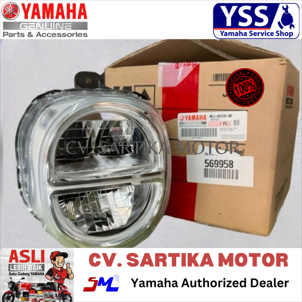 Reflector HEADLIGHT ASSY FAZZIO 125 NEO LUX / HEADLIGHT UNIT ASSY (BEJ1 ...