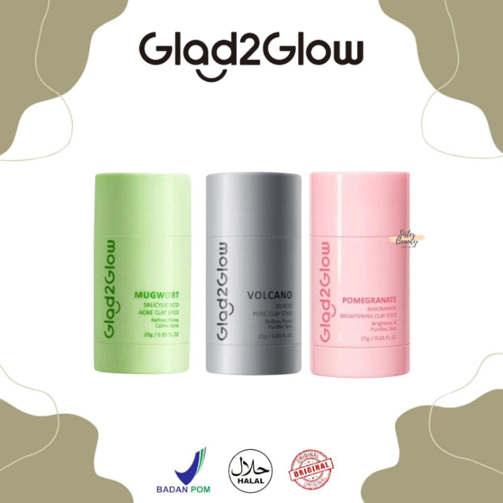 Sisterbeauty - Glad2Glow Mugwort Salicylic Acid Acne Control Clay Stick ...