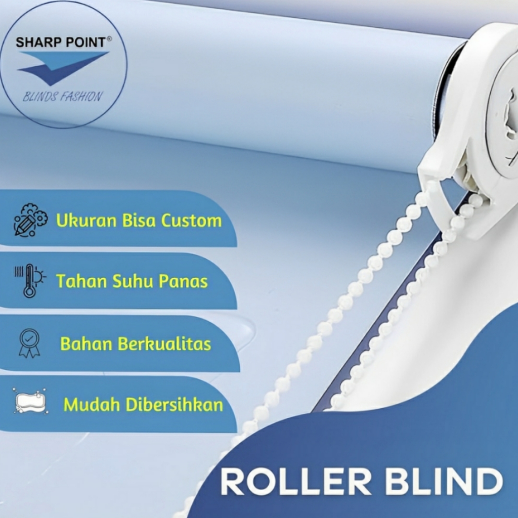 Sharp POINT- ROLLER BLINDS ROLLING CURTAIN CODE SP.505 Unity Color ...