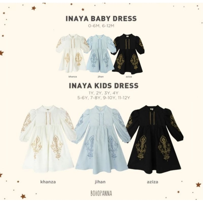 Bohopanna Inaya Dress Baby & Kids / Raya Collection | Shopee Malaysia