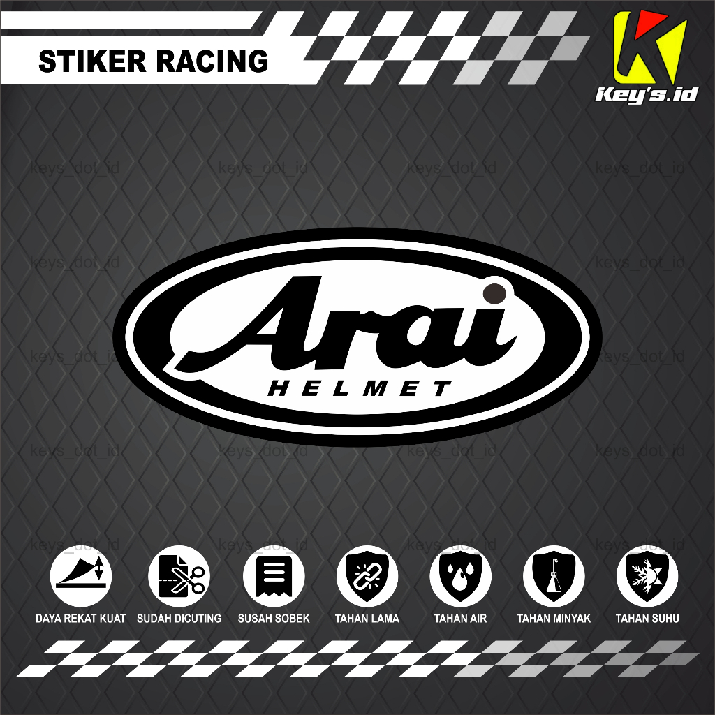Arai HELMET STICKER, ARAI STICKER, ARAI RACING STICKER CUTS | Shopee ...