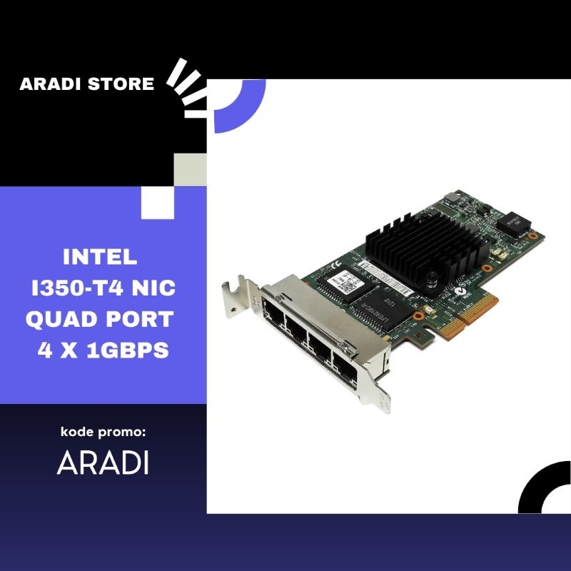 (NEW) Cisco / IBM - Intel I350 T4 Quad port Gigabit RJ45 x86 | Shopee Malaysia
