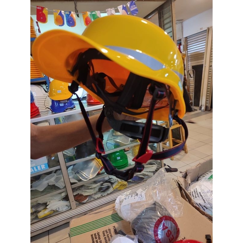 Msa SNI Baseball Project Safety Helmet PP Material + Fastrack + 4 point ...