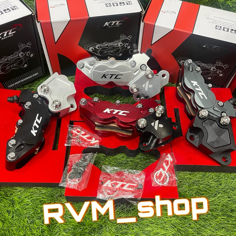Ktc KYTACO RACING 4P AXIAL CNC ORIGINAL FRONT CALIPER + CNC BRACKET 230MM/245MM NMAX TURBO NMAX ...