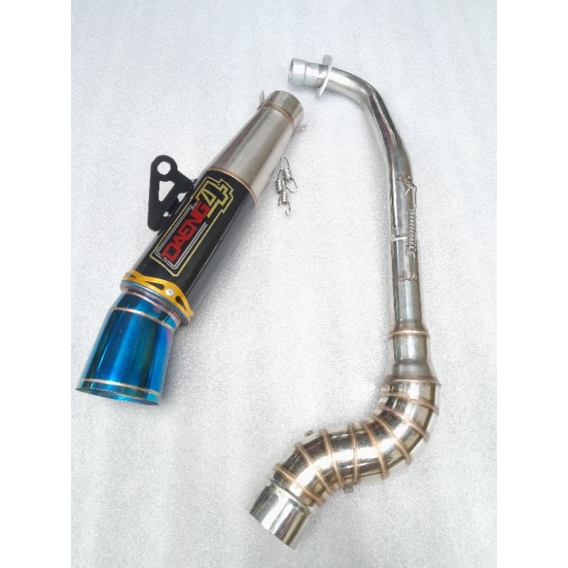 Daeng sai4 Pipe canister conical open specs exhaust Pipe for Wave 125 ...