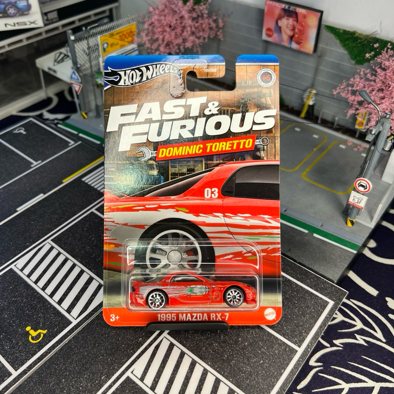 MERAH Hot Wheels Fast and Furious Mazda RX7 Red Dominic Toretto ...