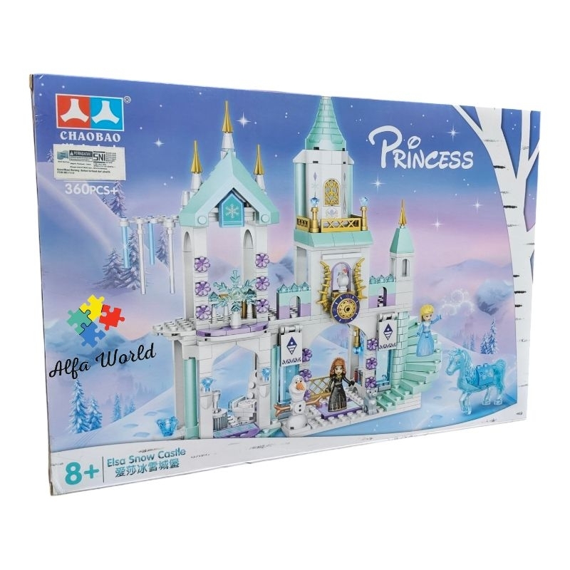 Chaobao Princess Elsa Children's Toys Block Bricks DIY Disassembly Elsa ...