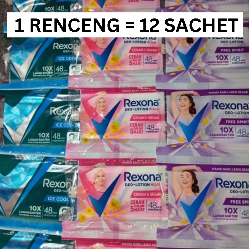 (1 Plan CONTAINS 12 SACHETS) Rexona Sachet Deolotion Free Spirit Men ...