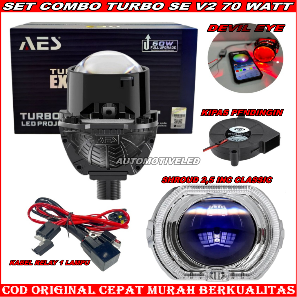 BILED TURBO SE V2 70 WATT SAVING PACKAGE COMBO ORIGINAL BILED AES ...