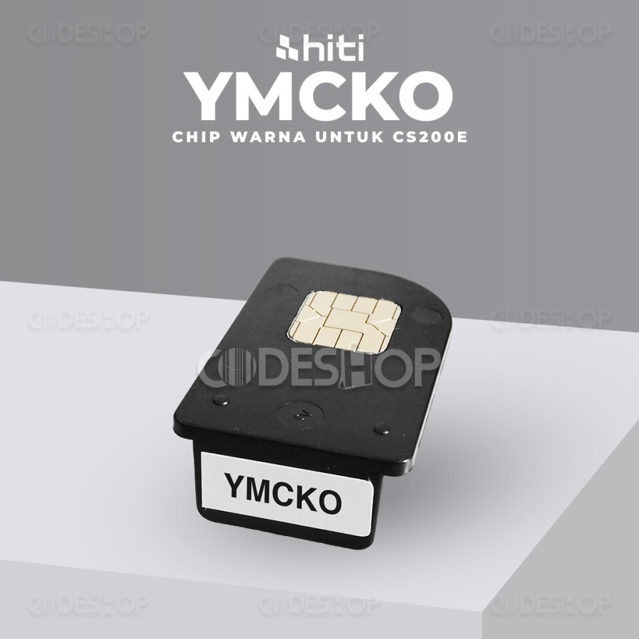 Ymcko Chip Color Ribbon Printer ID Card Hiti CS200e CS-200 CS200 ...