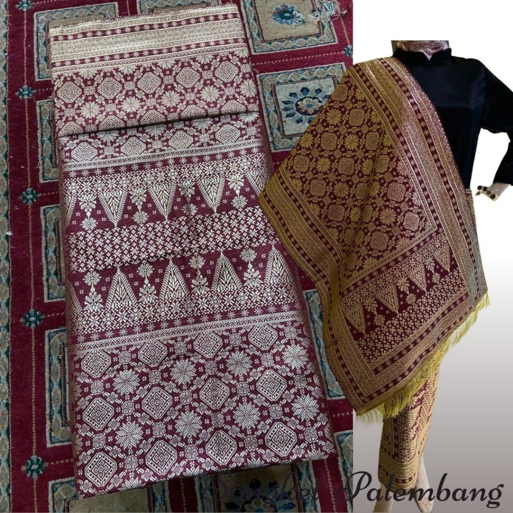 Tino Songket - Songket Lepus Gold Thread Typical of Palembang Various ...