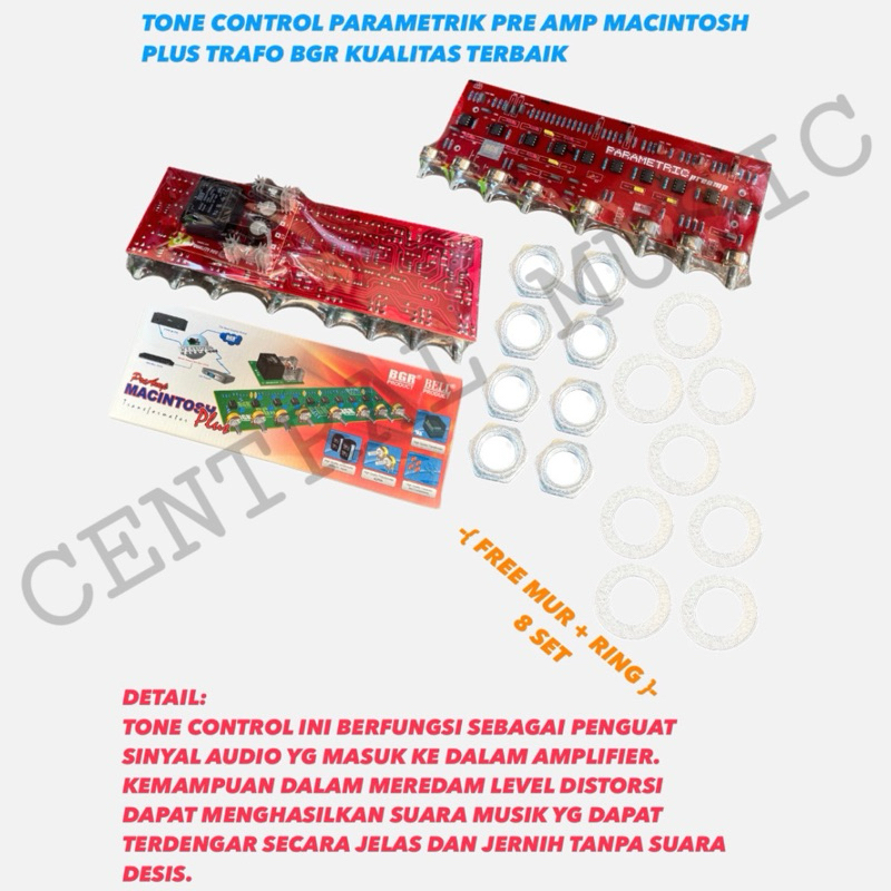 Tone CONTROL PARAMETRIC PRE AMP MACINTOSH PLUS TRANSFORMER BGR BEST ...