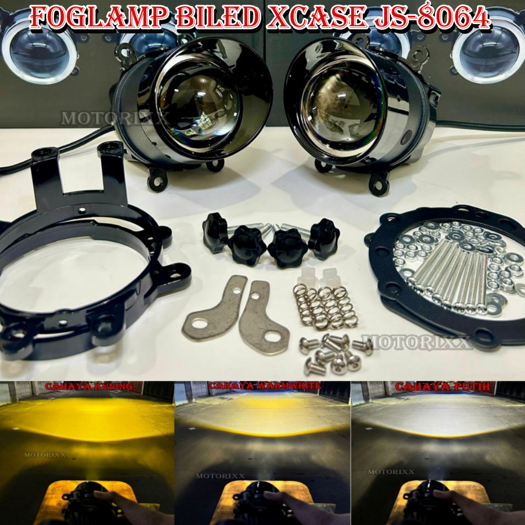 Biled fog lamp led biled xcase js-8064 3 colors devil free adapter ...