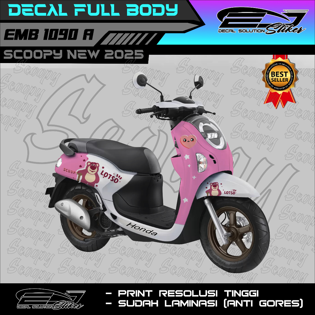 SCOOPY MOTORCYCLE DECAL STICKER LATEST DESIGN VARIATIONS SCOOPY ...