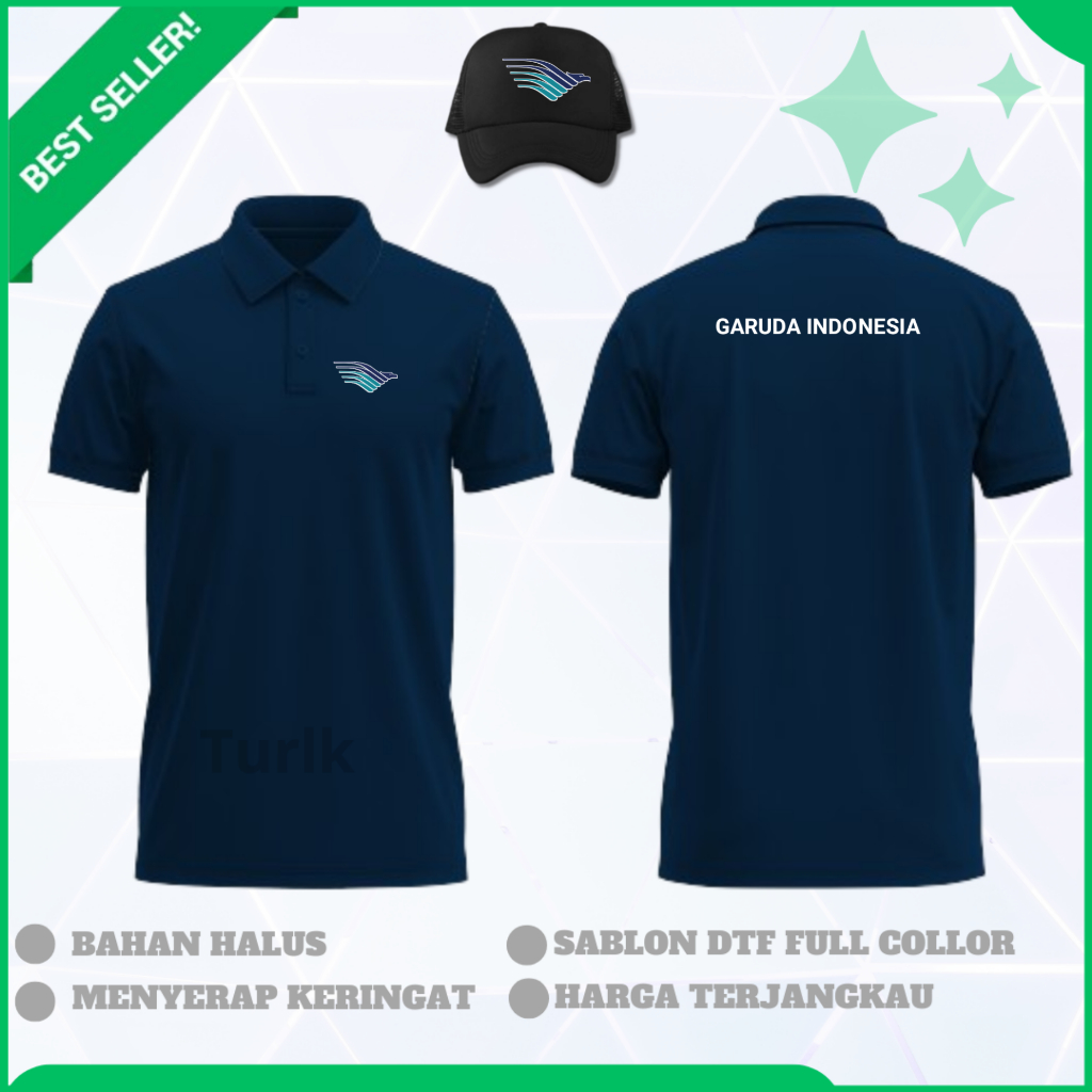 Custom Garuda Indonesia P{oloshirt Garuda Indonesia | Shopee Malaysia
