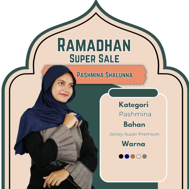 Nies Outfit - SHANUNNA Pashmina Iner Jersey Covers the Neck Pashmina ...